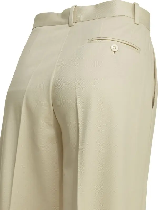 CIRCOLO 1901 Tailored Cotton Stretch Trousers - Beige