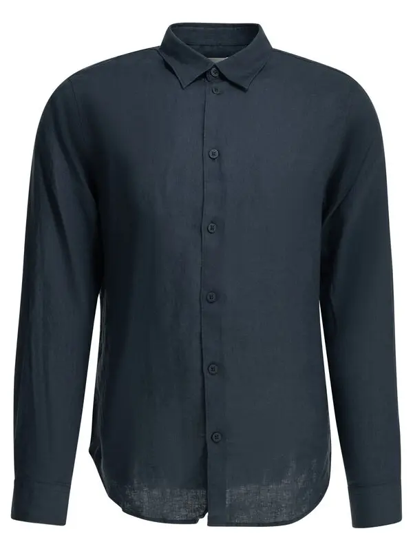 NN.07 Enzo Linen Shirt - Blue