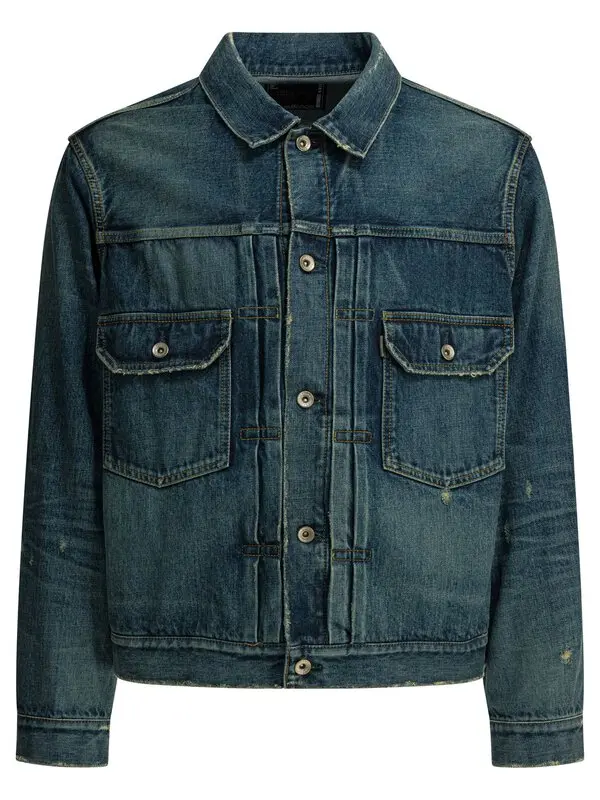 Sacai Beyondexx' Denim Jacket - Blue