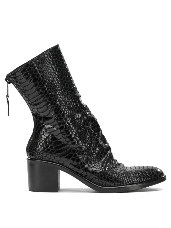 STRATEGIA Leather Ankle Boots