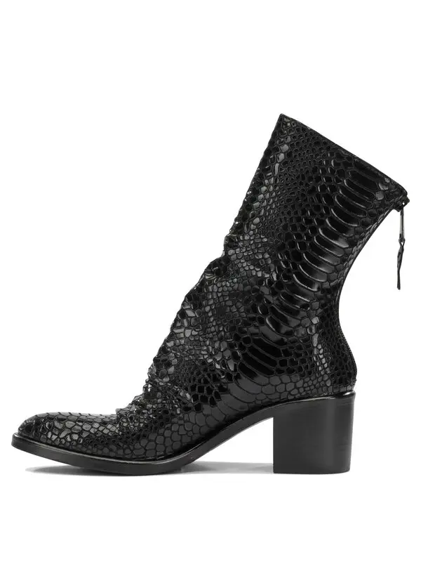 STRATEGIA Leather Ankle Boots