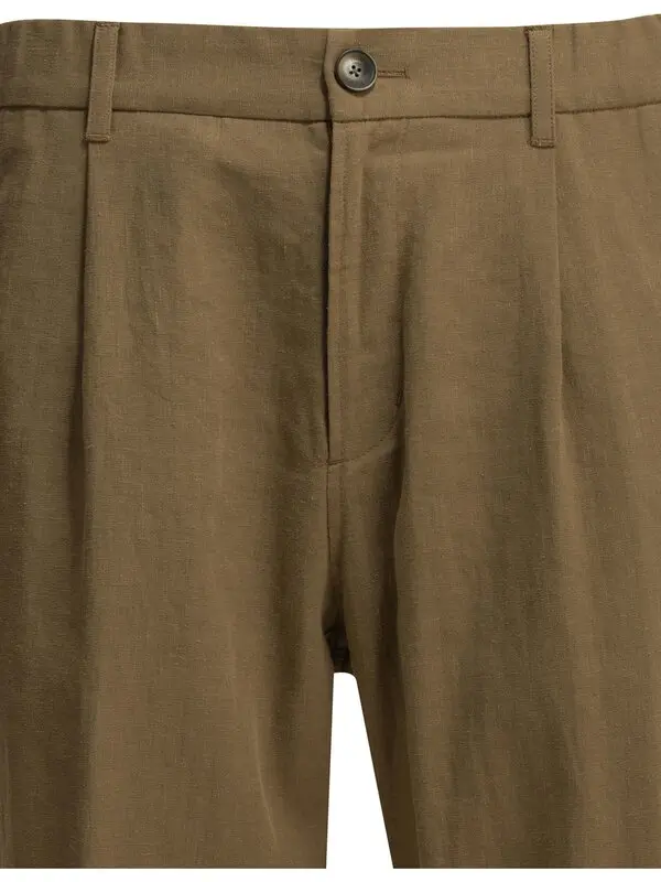 Herno Linen Blend Casual Pants