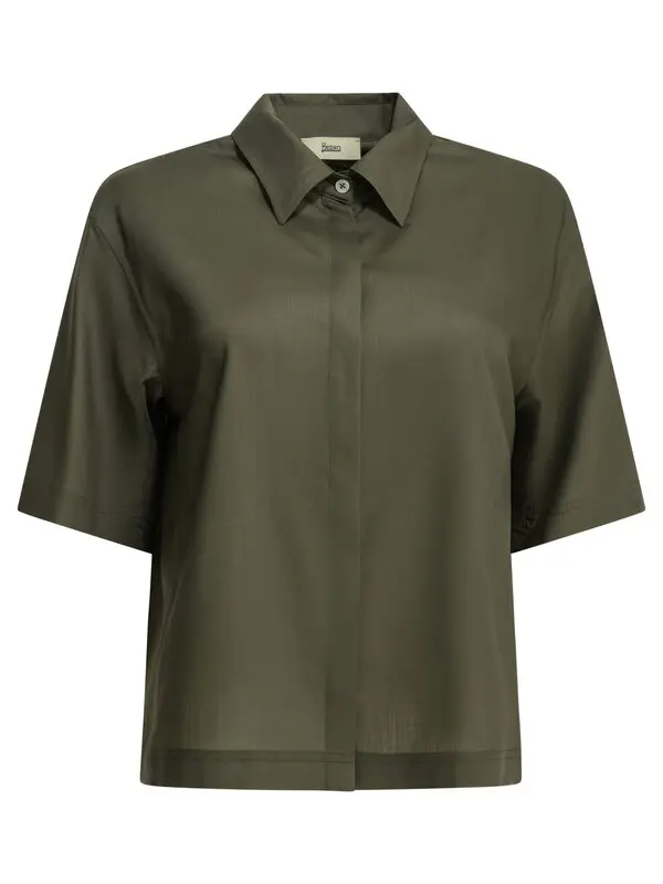 Herno Virgin Wool Short Sleeve Shirt