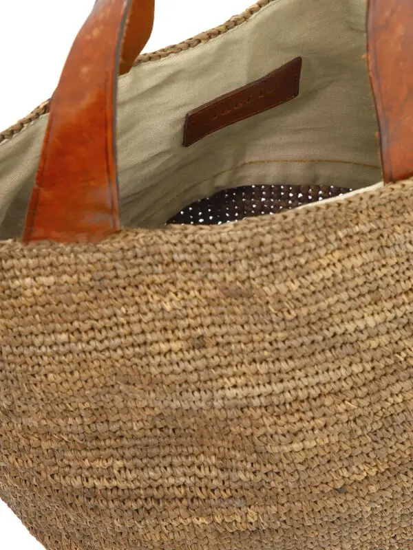 IBELIV Woven Raffia Tote
