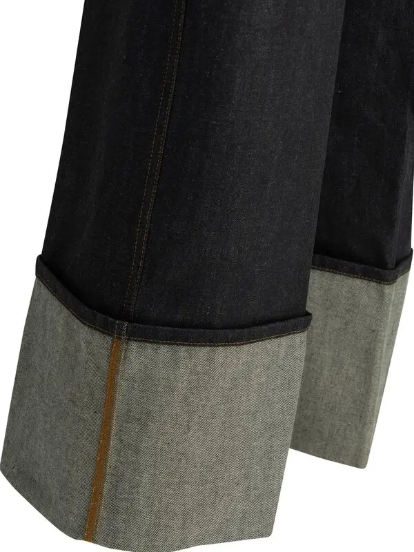 Givenchy Wide-leg Jeans With Suede Appliqu