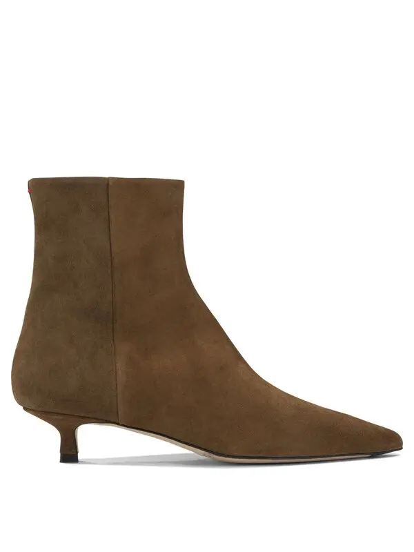 AeydĒ Sofie Suede Leather Ankle Boots - Brown