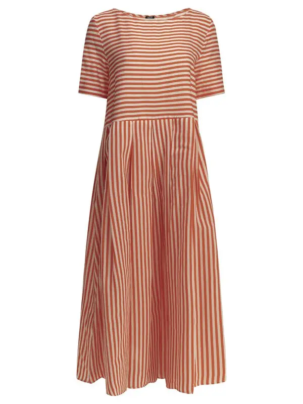 Apuntob Striped Midi Dress