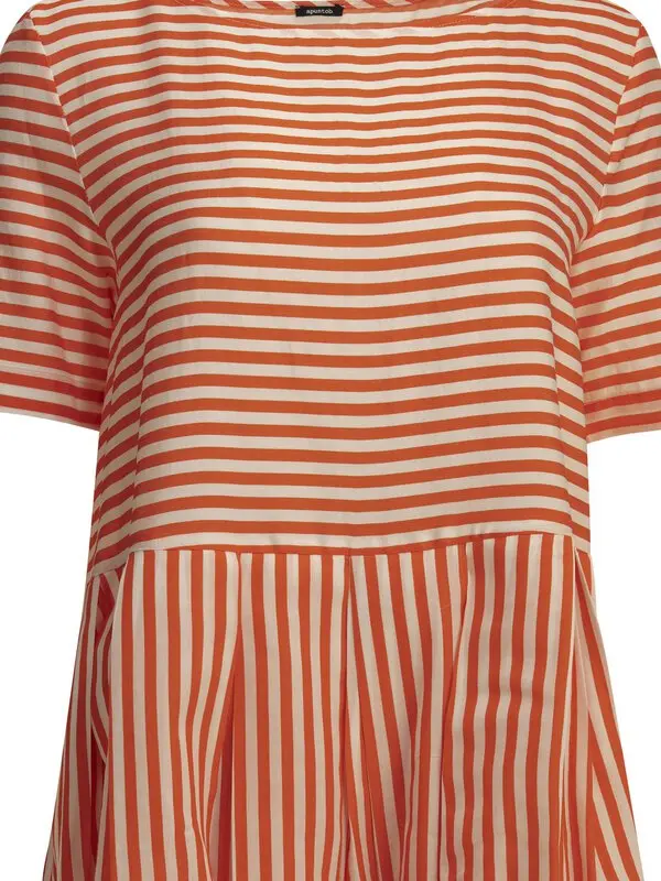 Apuntob Striped Midi Dress