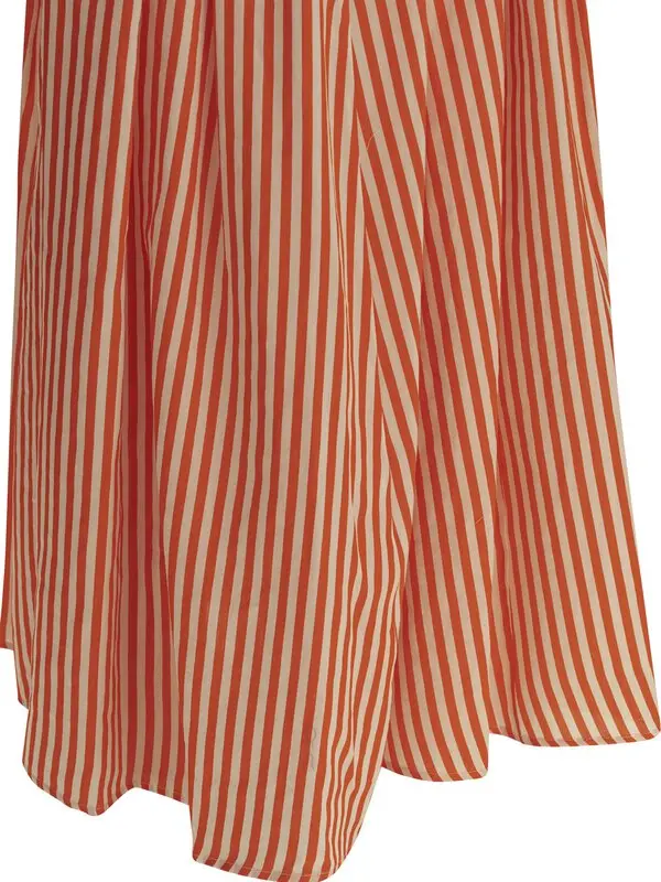 Apuntob Striped Midi Dress