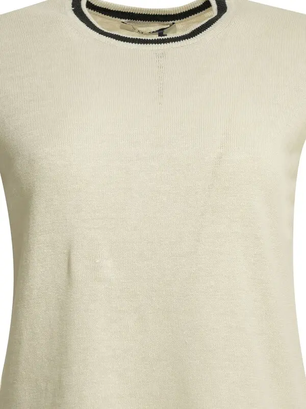 Max Mara Linen Crew Neck Sweater