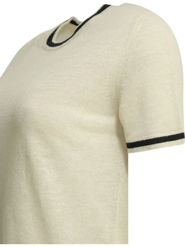 Max Mara Linen Crew Neck Sweater
