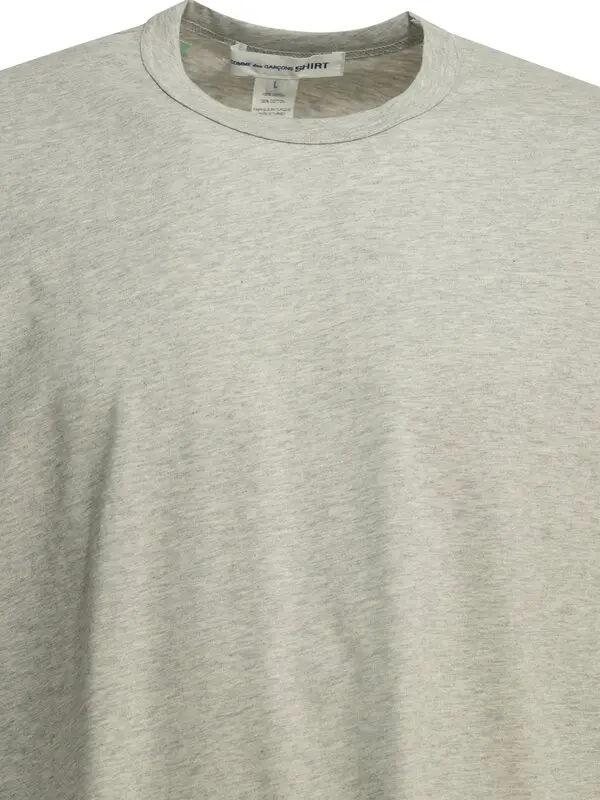 Comme Des Garçons Crewneck T-shirt With Reverse Logo - Grey