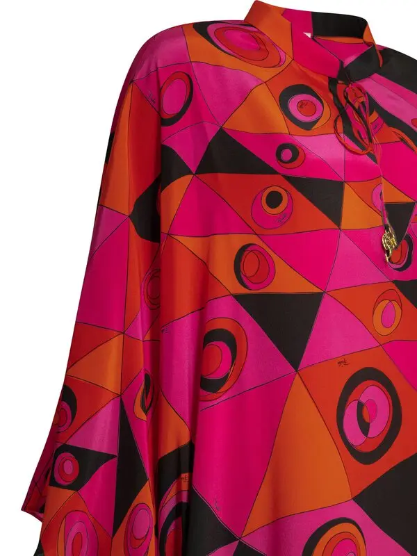 Emilio Pucci Occhi' Silk Caftan Dress
