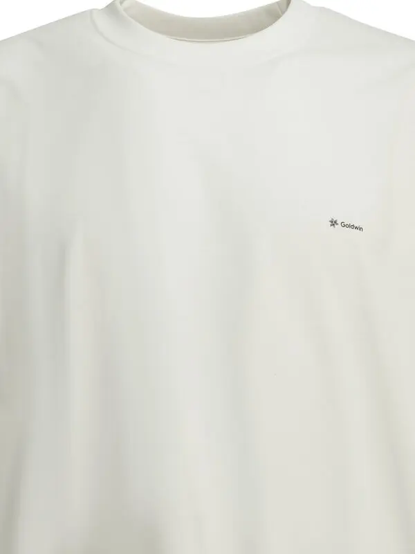 GOLDWIN Crewneck T-shirt With Logo - White