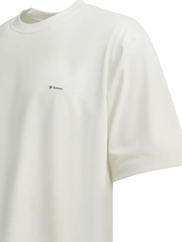 GOLDWIN Crewneck T-shirt With Logo - White