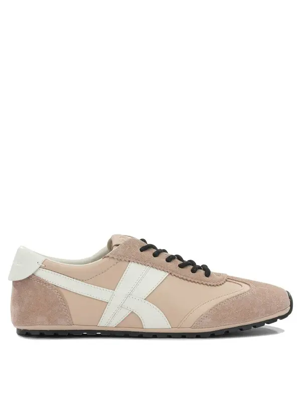 Tory Burch Leather And Suede Sneakers - Pink