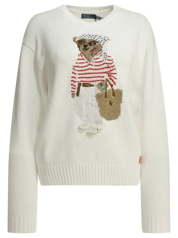 Polo Ralph Lauren Polo Bear Crewneck Sweater - White