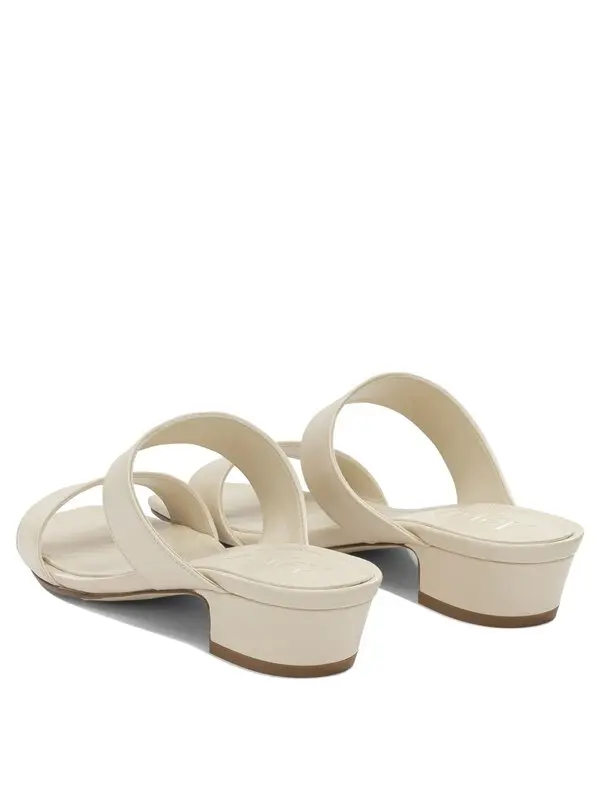 AeydĒ Kemi 30mm Heeled Sandals - White