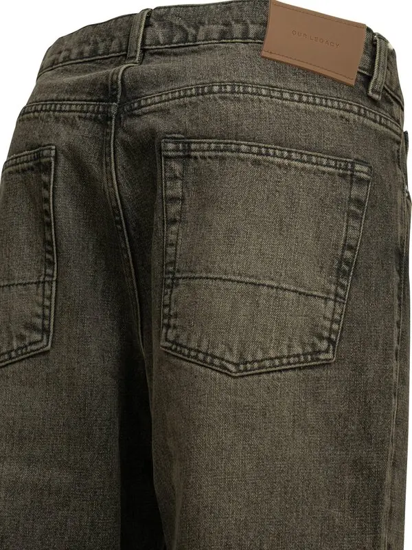 Our Legacy Third Cut Straight Leg Jeans - Black