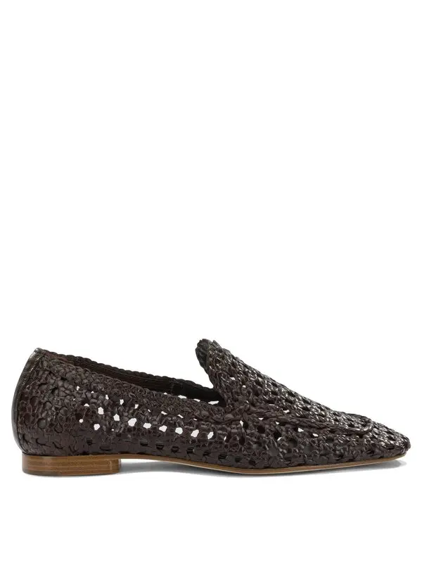 PONS QUINTANA Woven Leather Loafers