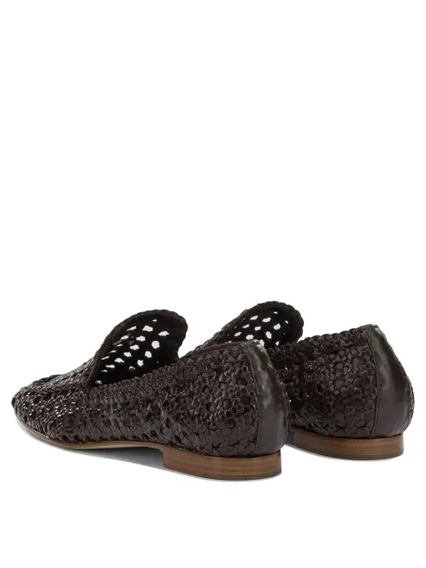 PONS QUINTANA Woven Leather Loafers