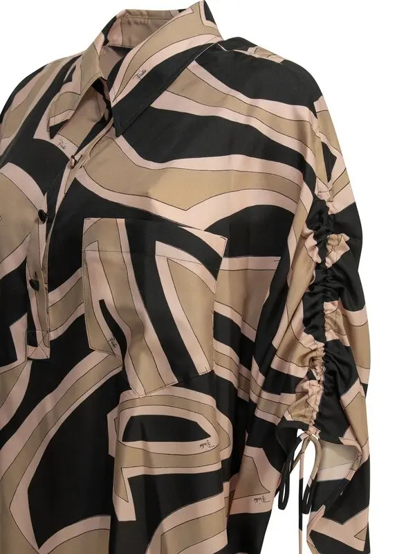 Emilio Pucci Labirinto Silk Kaftan Dress