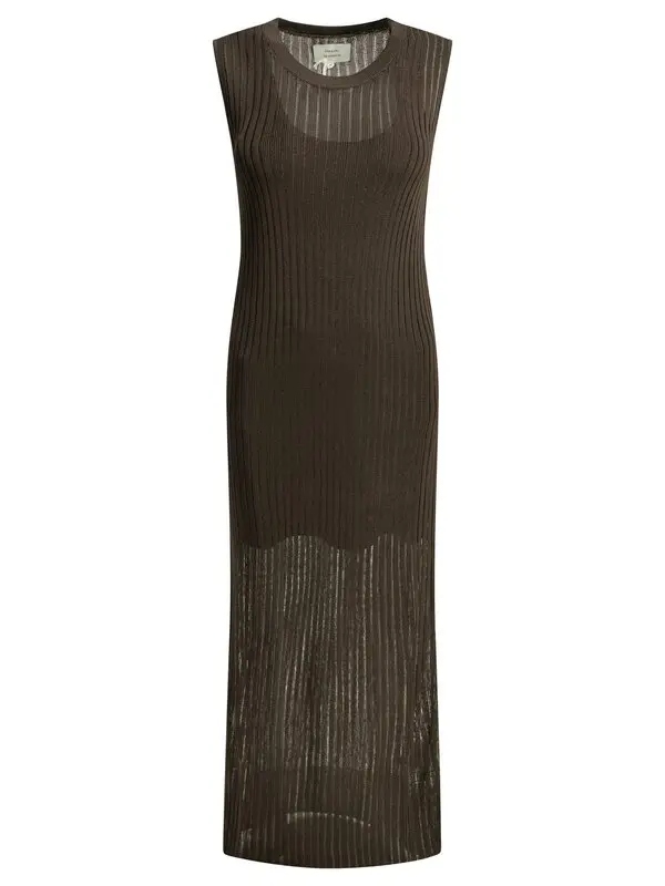 Loulou De Saison Ribbed Viscose Maxi Dress
