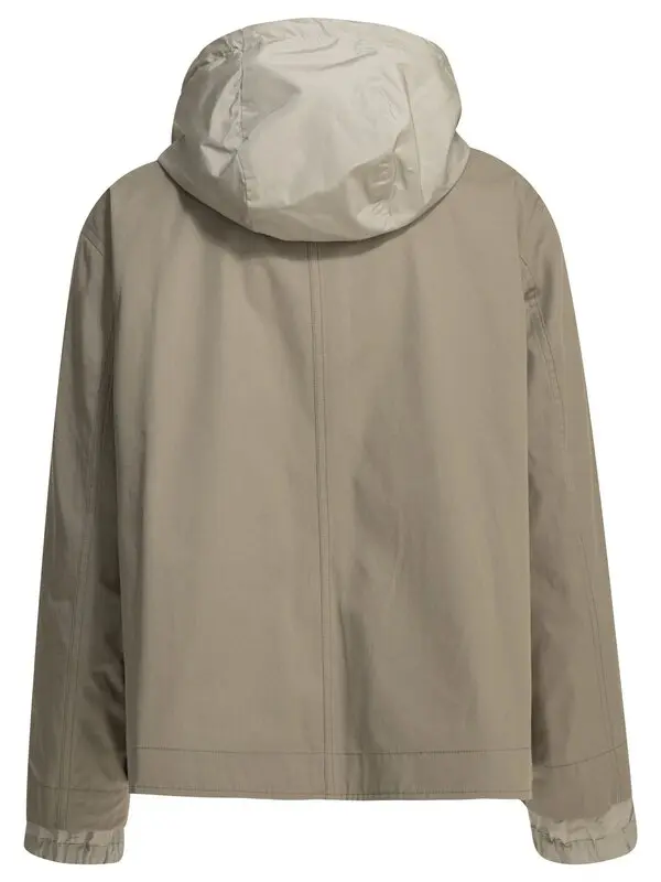 Herno Reversible Lightweight Hooded Jacket - Grey