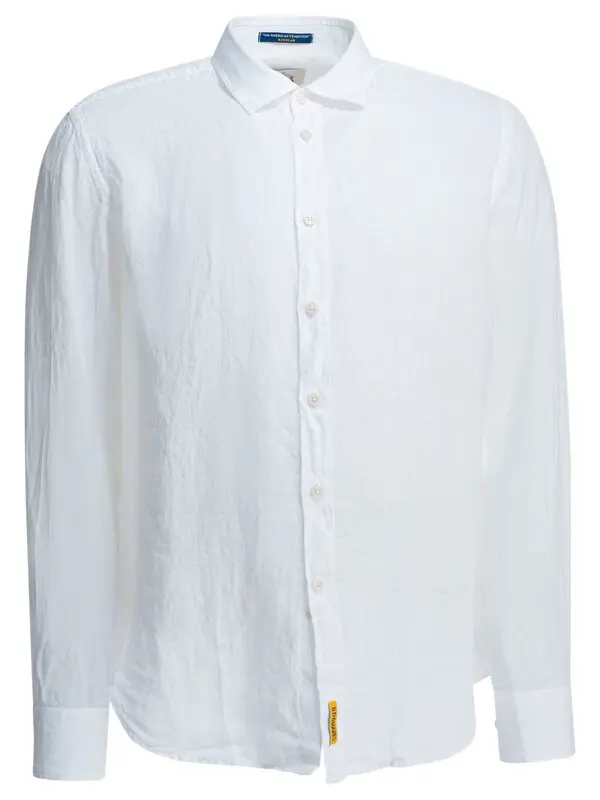 B.D.BAGGIES Brad' Linen Casual Shirt - White