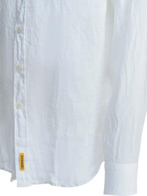 B.D.BAGGIES Brad' Linen Casual Shirt - White