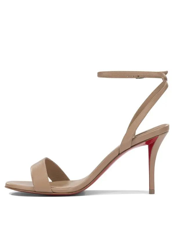 CHRISTIAN LOUBOUTIN Strappy High Heel Sandals - Beige