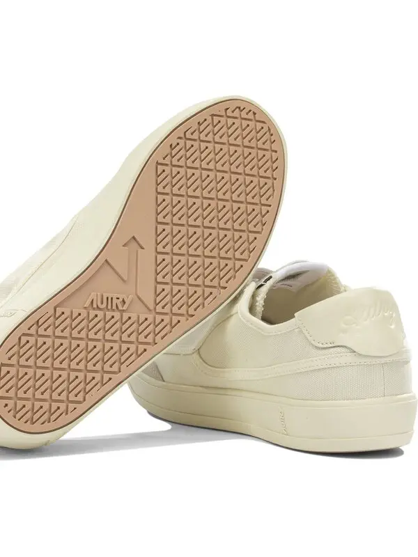 AUTRY Windscape Low" Lace-up Sneakers In Canvas And Suede