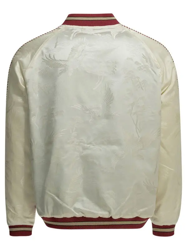 BEAMS Oriental Reversible Bomber Jacket