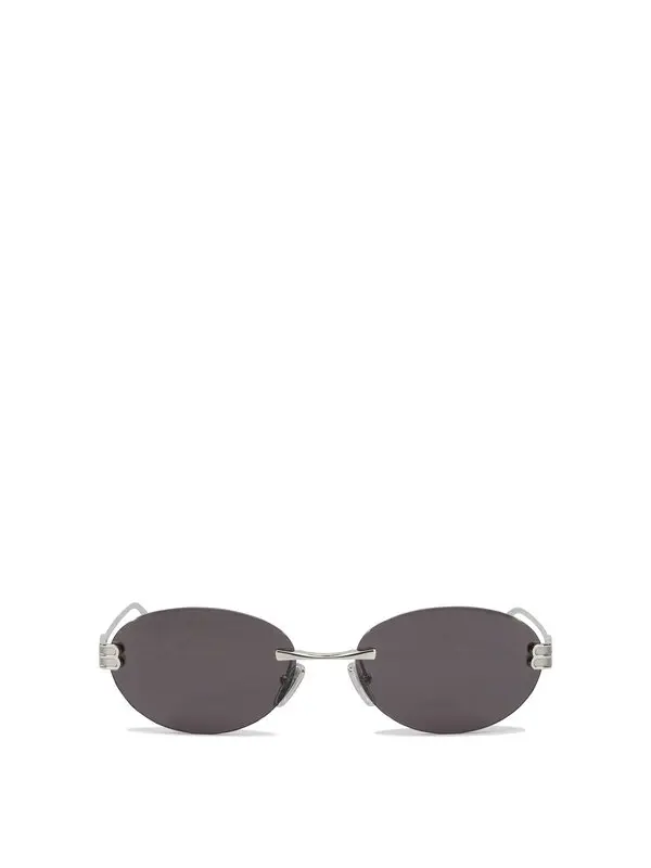 Balenciaga Af Gossip Oval Sunglasses - Black