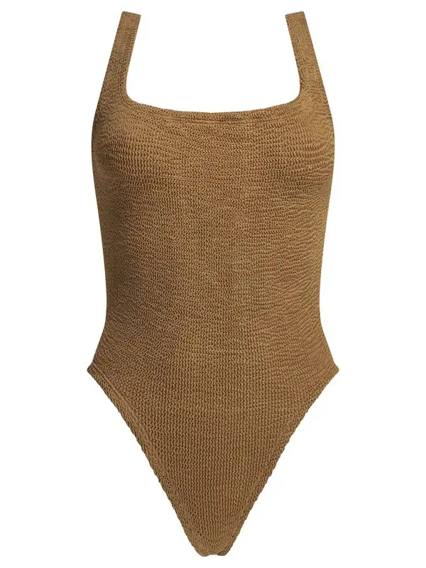 Hunza G One Piece Swimsuit - Brown