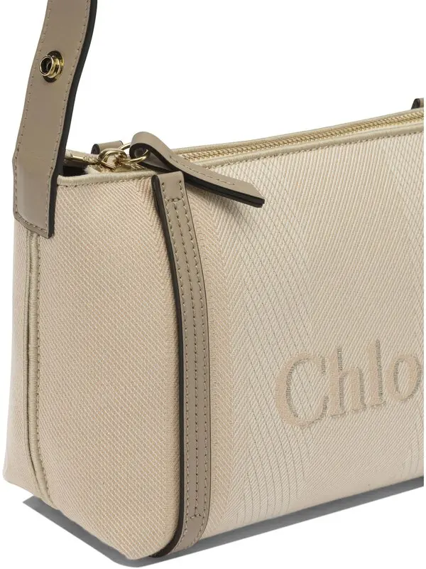 Chloé Small Carry Shoulder Bag - Beige