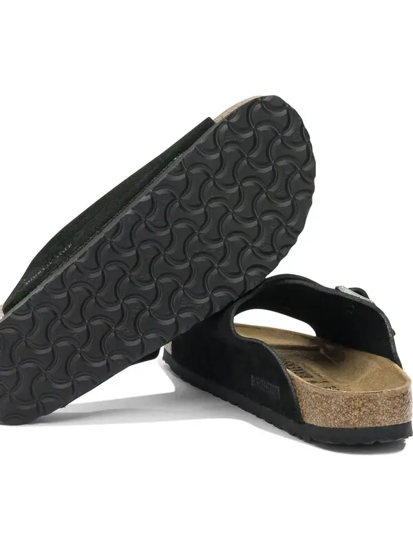 BIRKENSTOCK Zurich Suede Slides - Black