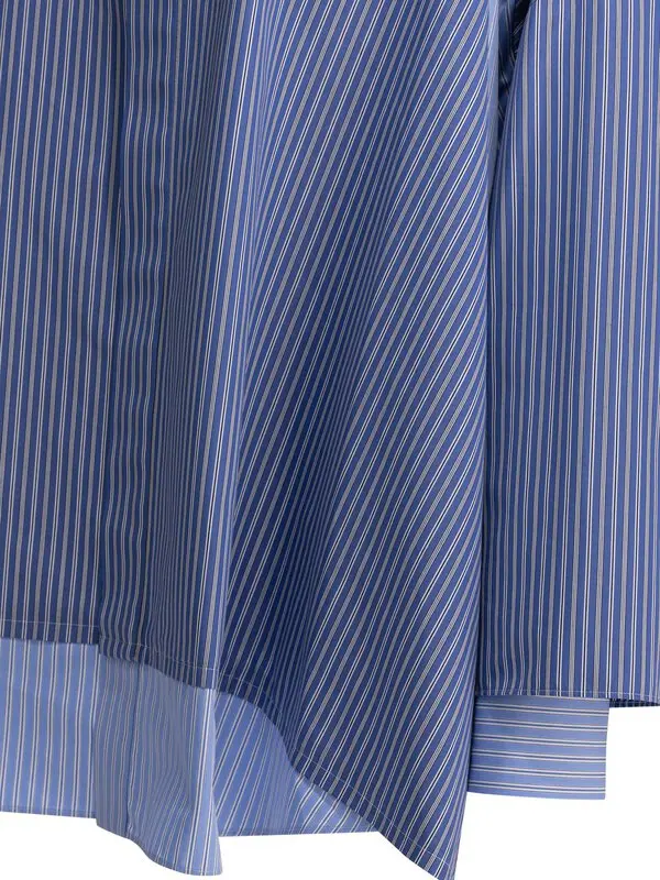 Sacai Striped Cotton Blend Shirt
