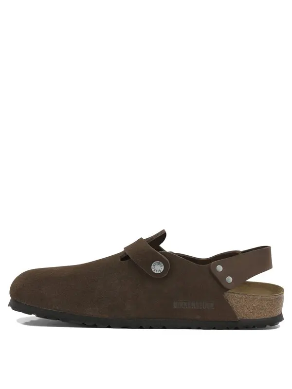 BIRKENSTOCK Tokio Suede Sabot - Brown