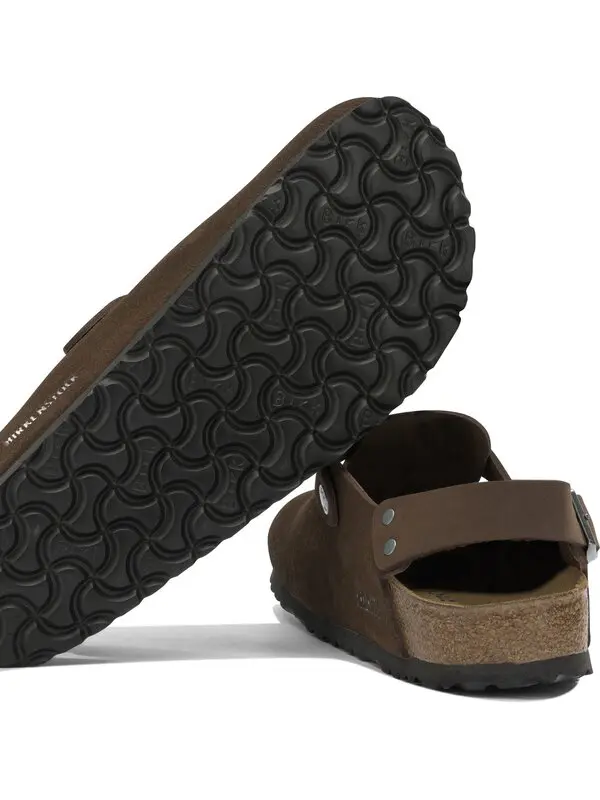 BIRKENSTOCK Tokio Suede Sabot - Brown