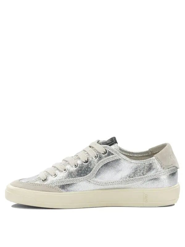 AUTRY Windscape Low" Canvas And Suede Sneakers - Silver