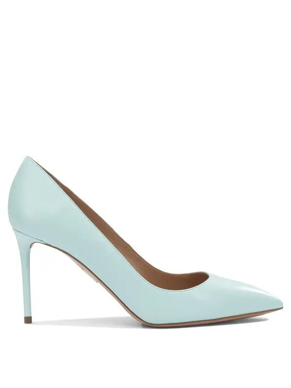 AQUAZZURA Purist Pump 85 Stiletto Pumps - Light Blue
