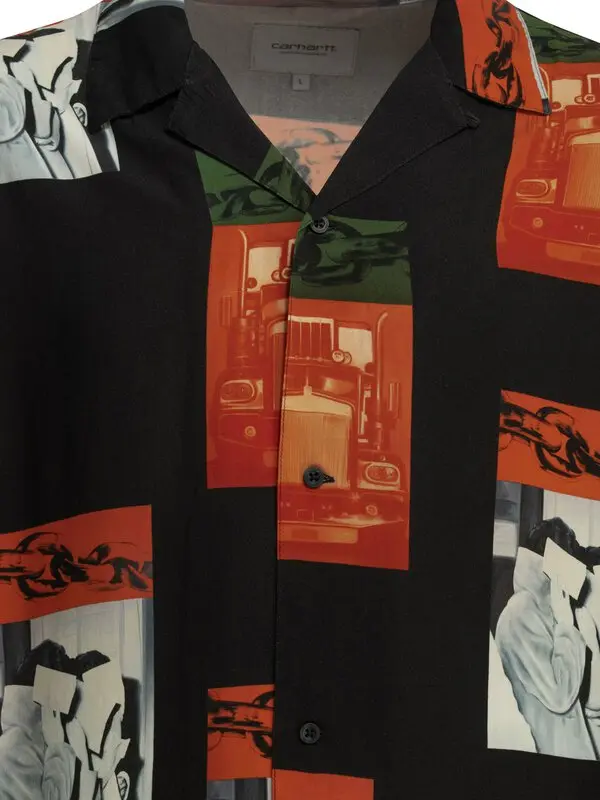 Carhartt Work In Progress Sean Hamilton" Graphic Print Short Sleeve Shirt