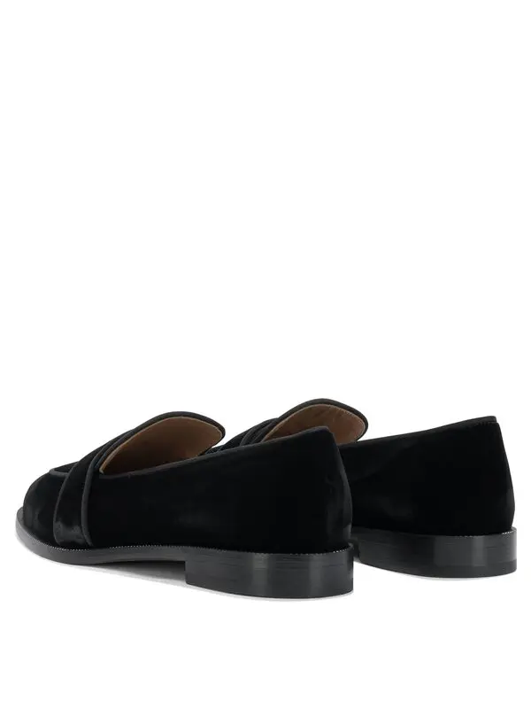 AQUAZZURA Martin' Suede Loafers - Black