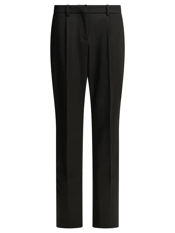 Balenciaga Wool Tailored Slim Fit Pants - Black