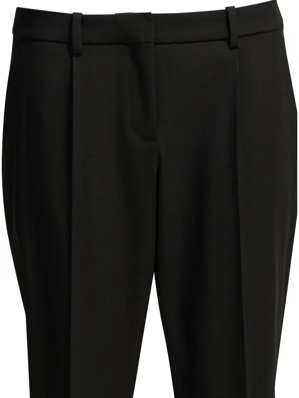 Balenciaga Wool Tailored Slim Fit Pants - Black
