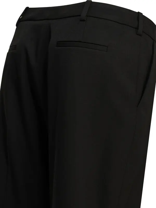 Balenciaga Wool Tailored Slim Fit Pants - Black
