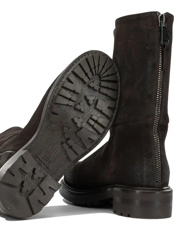 STRATEGIA Zip Up Leather Boots