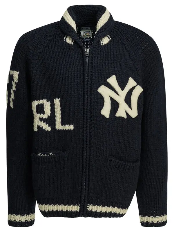 Polo Ralph Lauren X New York Yankees Wool Cardigan - Blue