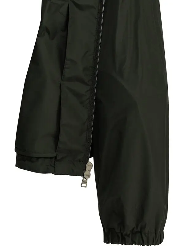 Herno Techno Taffeta Raincoat With Drawstring And Zip Closure